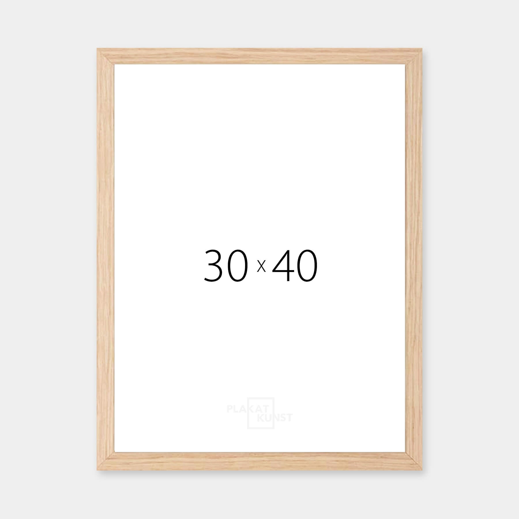 Solid oak picture frame - Wide - 30×40 cm | PlakatKunst.com