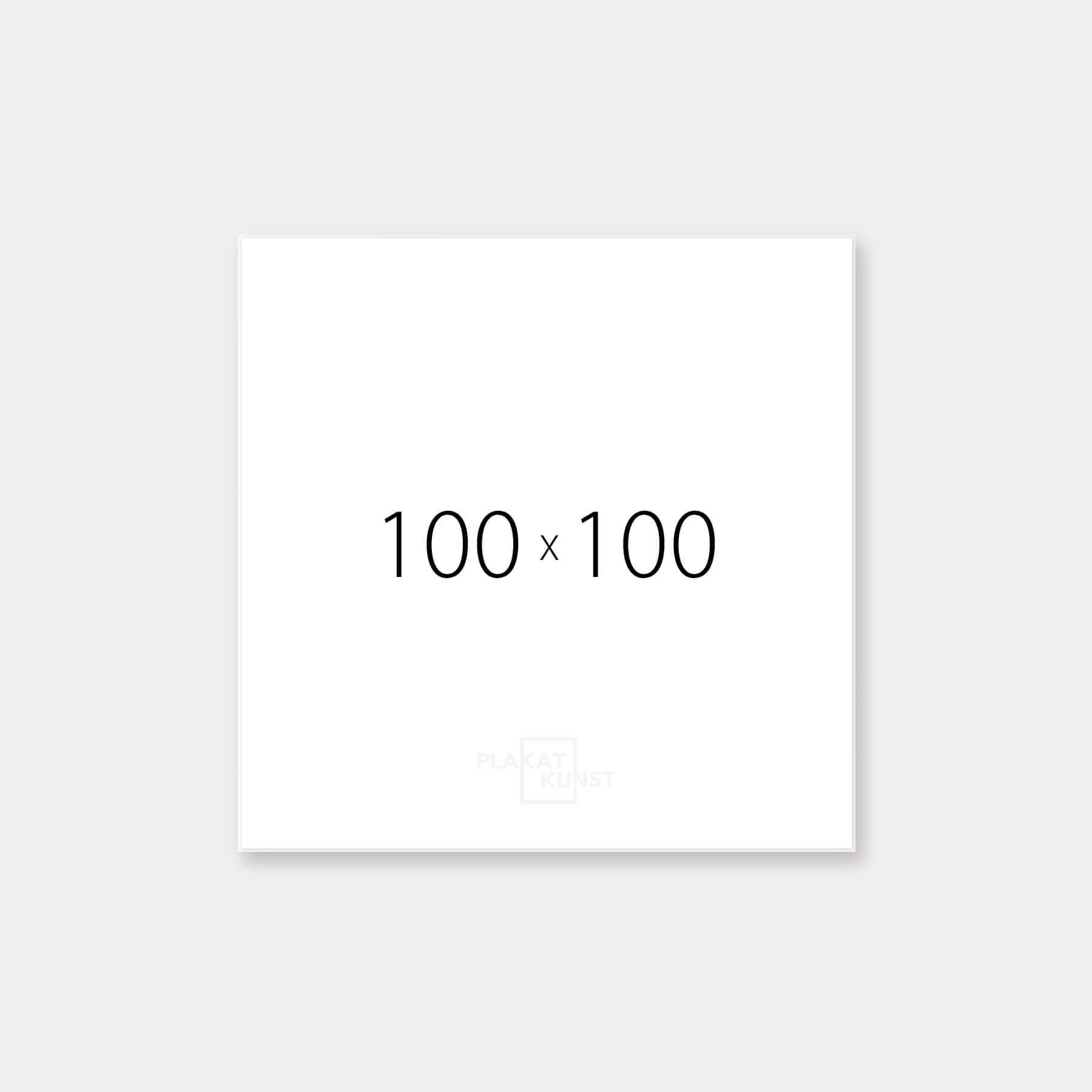 100x100 cm silver aluminum picture frame | PlakatKunst.com