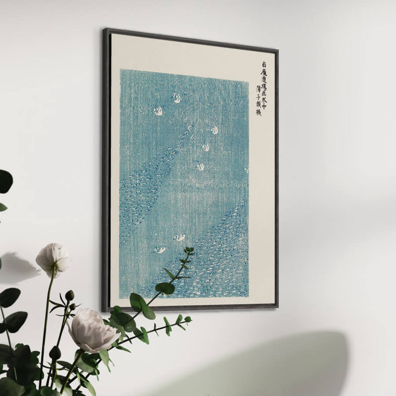 Yatsuo no tsubaki - Blue | Tomoki poster | PlakatKunst.com