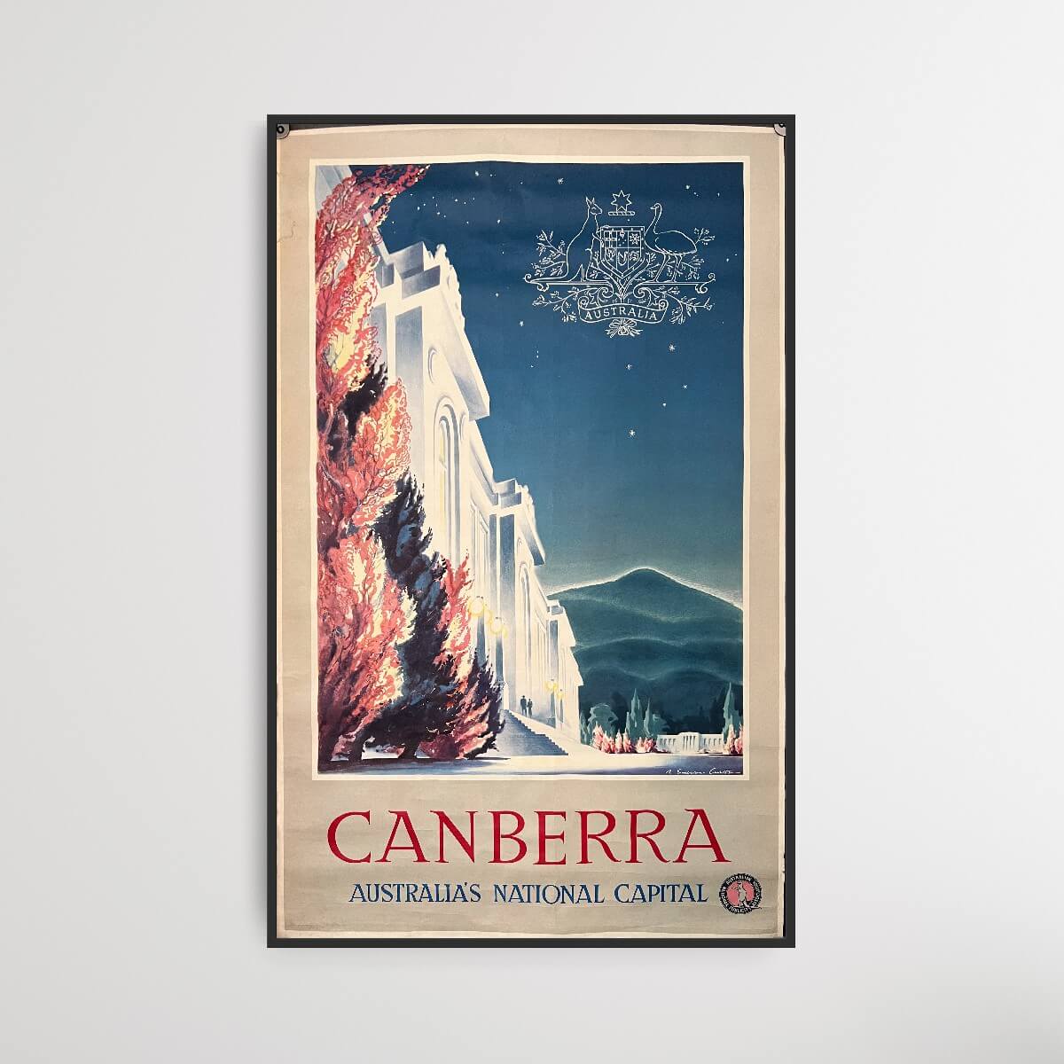 Canberra - Australia's National Capital | Lithography | Poster Art