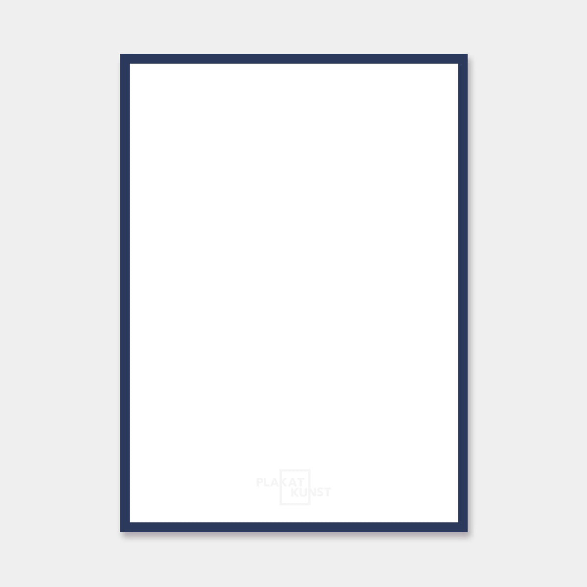 Matte dark blue poster frame | Custom-made | PlakatKunst.com