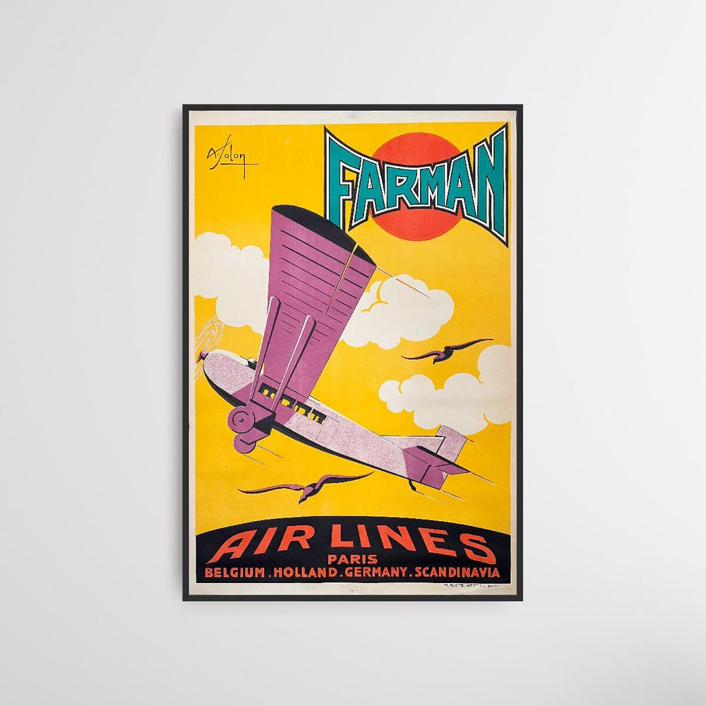 Farman Air Lines 1926 | Solon | Original vintage poster | PlakatKunst