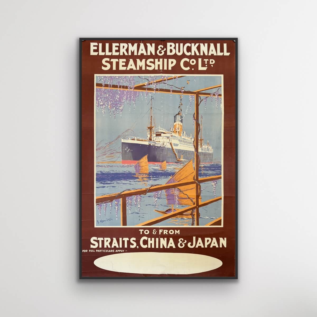 Straits, China & Japan | Vintage lithograph | PlakatKunst.com
