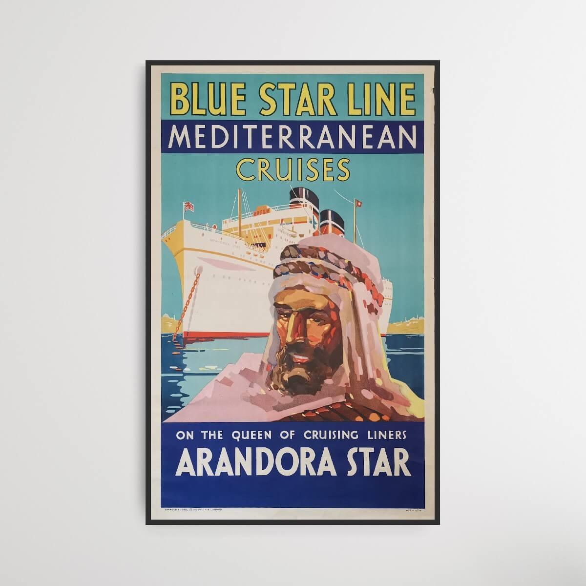 Blue Star Line - Arandora Star | Lithograph | PlakatKunst.com